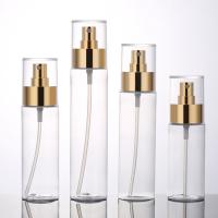 China Round Empty Cosmetic Spray Bottles , Luxury 4 Oz Clear Plastic Spray Bottles for sale