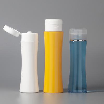 China 500ml Plastic Screw Top Bottles Airless Refillable Reusable Yellow for sale