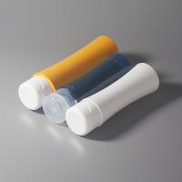 China 500ml Plastic Screw Top Bottles Airless Refillable Reusable Yellow for sale