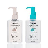 China 200ml Empty Airless Pump Bottle Triangle Transparent For Hair Oil for sale