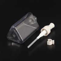 China 200ml Empty Airless Pump Bottle Triangle Transparent For Hair Oil for sale