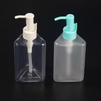 China 200ml Empty Airless Pump Bottle Triangle Transparent For Hair Oil for sale