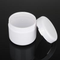 China PET Cream Packaging Jar Silver Line Round Shape , 2 Oz Cosmetic Containers for sale