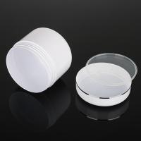 China PET Cream Packaging Jar Silver Line Round Shape , 2 Oz Cosmetic Containers for sale