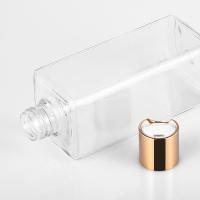 China Flat Empty Lotion Squeeze Bottles , Transparent 8 Oz Plastic Lotion Bottles for sale