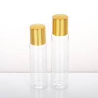 China Gold Lid Plastic Cosmetic Containers 120ML 150ML Empty Lotion Toner Bottle for sale