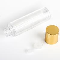 China Gold Lid Plastic Cosmetic Containers 120ML 150ML Empty Lotion Toner Bottle for sale