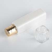 China ODM Acrylic Luxury Empty Perfume Bottles Packaging Rose Gold 15ML 30ML for sale