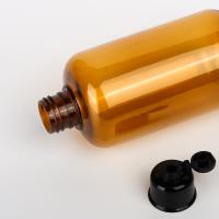 China 300ml Cylinder Plastic Screw Top Bottles Zimay With Flip Cap for sale