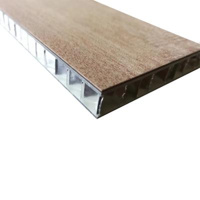 China Wood Veneer Aluminum Honeycomb Composite Panel 6mm-200mm for Wall Roof Decoration for sale