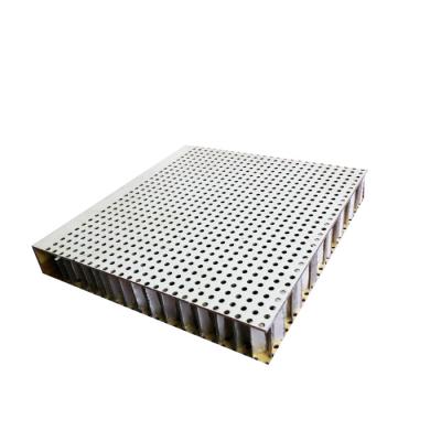 China 25mm Aluminum Honeycomb Ceiling Panels Perforated Sound Insulation 2.5mm Hole for sale
