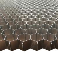 China 0.08mm Thickness Aluminum Honeycomb Core for Door and Cabinet Filling 1.7-35mm Cell Size for sale