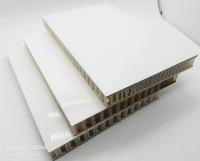 China Glossy White Fiberglass PP Honeycomb Sandwich Panels 20mm for Dry Freight Truck Van Caravan for sale