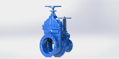 China Non Rising Stem Water Gate Valve Epoxy Coated With Top Cap Or Handwheel for sale