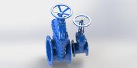 China Low Torque Rubber Seat Gate Valve FBE Coated Hand Wheel Operated for sale