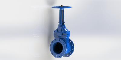 China Rising Stem Soft Seated Ductile Iron Gate Valve EPOXY Rubber Coated Available for sale