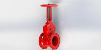 China Flange Grooved Type Resilient Seated UL FM Gate Valve With High - Grade Rubber Disc for sale