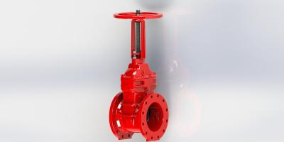 China Flange Grooved Type Resilient Seated UL FM Gate Valve With High - Grade Rubber Disc for sale
