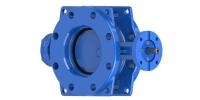 China Gear Operated Double Eccentric Butterfly Valve with Flange Connection for -10 to 80℃ Temperature Range for sale
