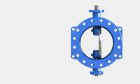 China Disc Double Eccentric Butterfly Valve Epoxy Coated With Worm Gear for sale