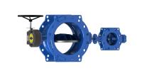 China Dovetail Rubber Seal Double Eccentric Butterfly Valve EN593 Arc Shape for sale