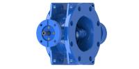China Flange Connection Double Eccentric Valve With High Pressure Rating PN10 for sale