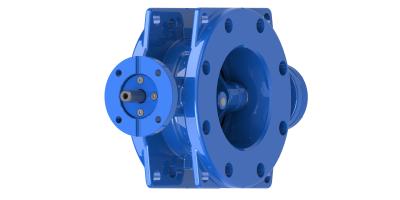 China Flange Connection Double Eccentric Valve With High Pressure Rating PN10 for sale