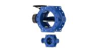 China Arch Shape Design Double Eccentric Butterfly Valve With Stronger Ribs On Back Side for sale