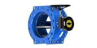 China Big Torque Double Eccentric Butterfly Valve With Rubber Seat for sale