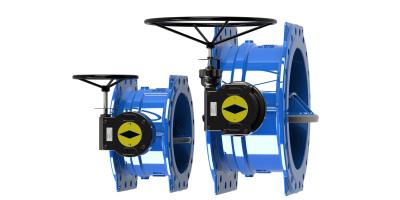 China Modulating On Off FBE Coated Double Eccentric Butterfly Valve Dovetail Design for sale