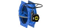 China Temperature Range -10-80C Double Eccentric Butterfly Valve With Ductile Iron Body for sale