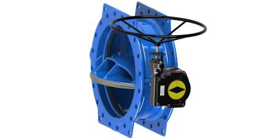 China Temperature Range -10-80C Double Eccentric Butterfly Valve With Ductile Iron Body for sale