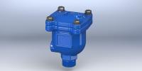 China Blue Small Stainless Steel Float Air Vent Valve , Epoxy Coating Air Flow Control Valves for sale