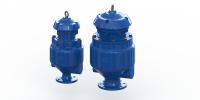 China Epoxy Coated Sewage Air Release Valve Spill Free SS316 Interal Parts for sale