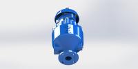 China Ductile Iron Full Flow Area Sewage Air Valve Spill Free for sale