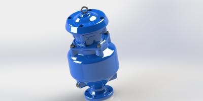 China DN50-DN200 Ductile Iron Sewage Air Release Valve With Flange / Thread Connection Type for sale