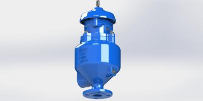 China Flange Type Combination Sewage Air Release Valve Full Flow Area for sale