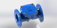 China Swing Flex Nylon Reinforcement Rubber Disc Check Valve Anti Water Hammer for sale