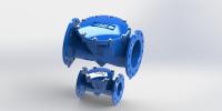 China Flexible Rubber Disc Check Valve With EPDM Seal Material For Temperature Range 0-80C for sale