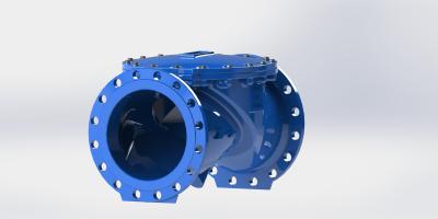China DN50-700 Swing Flex Check Valve with EPDM Seal Material and Flange PN16 End Connection for Water Pipeline Flow Control for sale