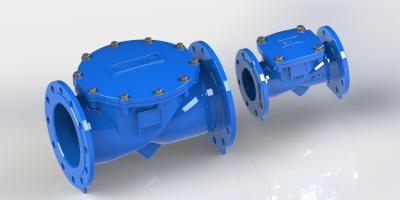 China Rubber Coated Disc Check Valve For Clear And Sewage Water for sale