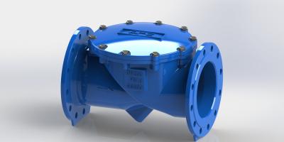 China Automatic Rubber Coated Flapper Swing Flex Check Valve High Grade Ductile Iron for sale