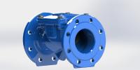 China Nylon Reinforcement Rubber Disc Swing Flex Check Valve Soft Sealing for sale