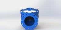 China EPDM Or NBR Coated Flapper Swing Flex Check Valve For Clear And Sewage Water for sale