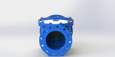 China EPDM Or NBR Coated Flapper Swing Flex Check Valve For Clear And Sewage Water for sale