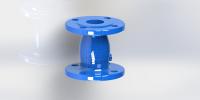 China Ductile Iron Nozzel Check Valve For PN10 / PN16 / PN25 Pressure Soft Seal for sale