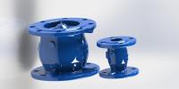 China Flange End Connection Rubber Coated Disc Non Slam Check Valve Designed for PN10 Pressure Systems for sale