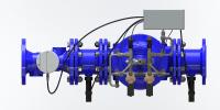 China Remote Setting Water Pressure Management Valve With 24 VDC Controller for sale