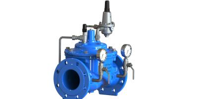 China EN1092-2 Epoxy Coated GGG50 Pressure Reducing Valve With SS304 Seat And Nylon Reinforcement for sale