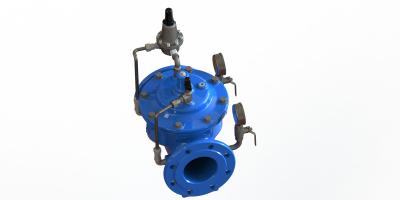 China Epoxy Coated GGG50 Water Pressure Reducing Valve SS304 Seat With EPDM Diaphragm for sale
